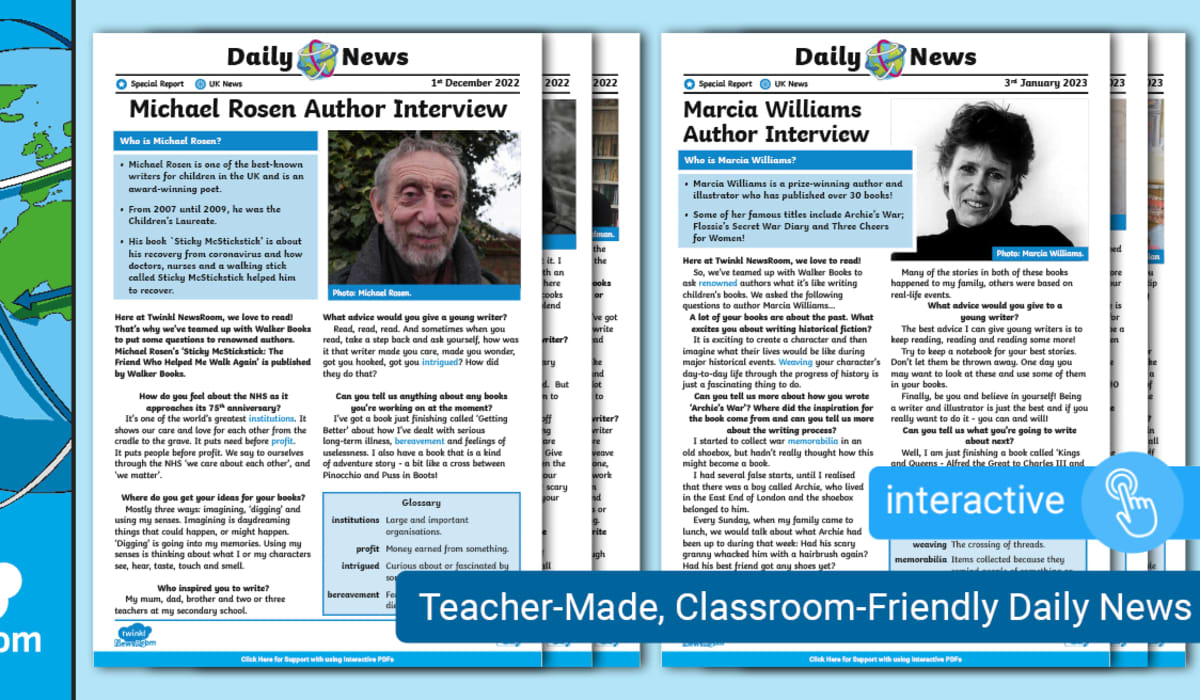 Author Interviews - Twinkl NewsRoom - Twinkl