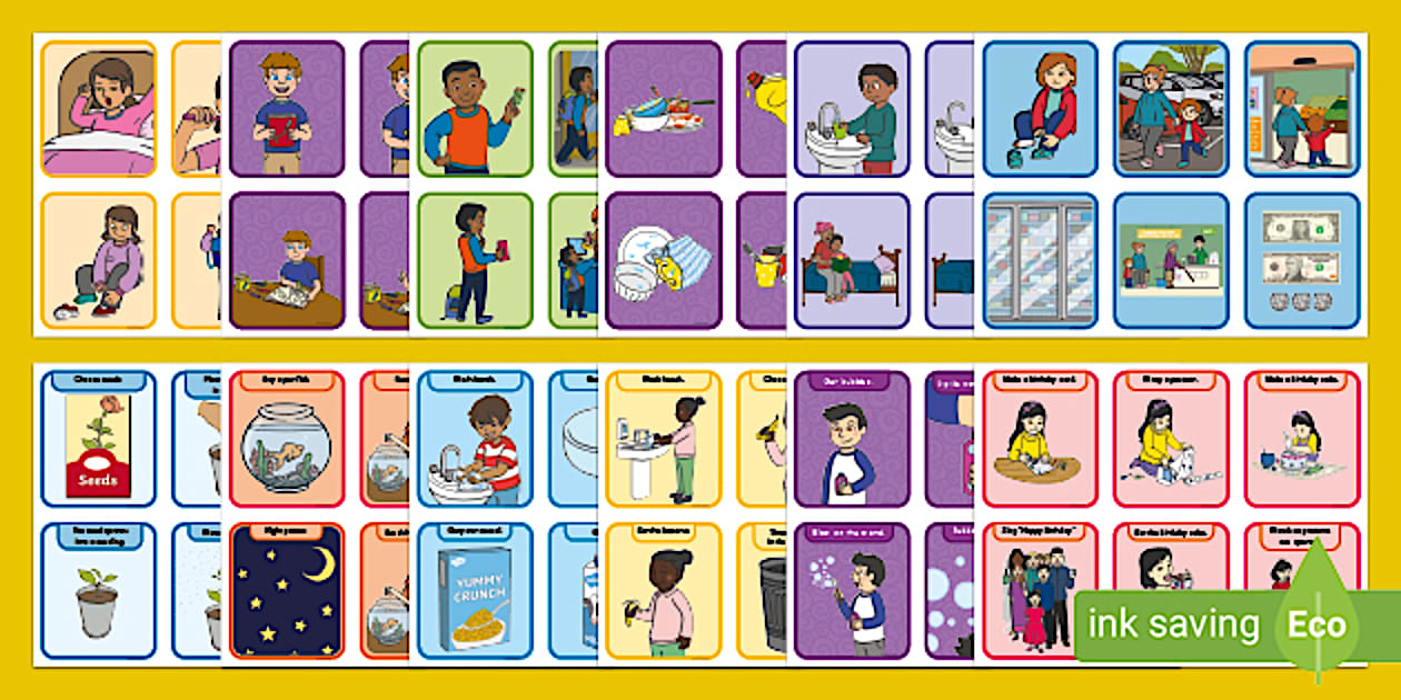 Multi-Step Sequencing Cards Pack for Kids | Twinkl USA