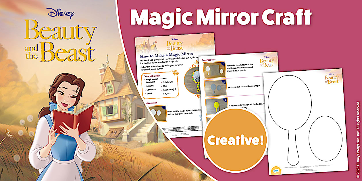 Beauty and the Beast: Magic Mirror Craft