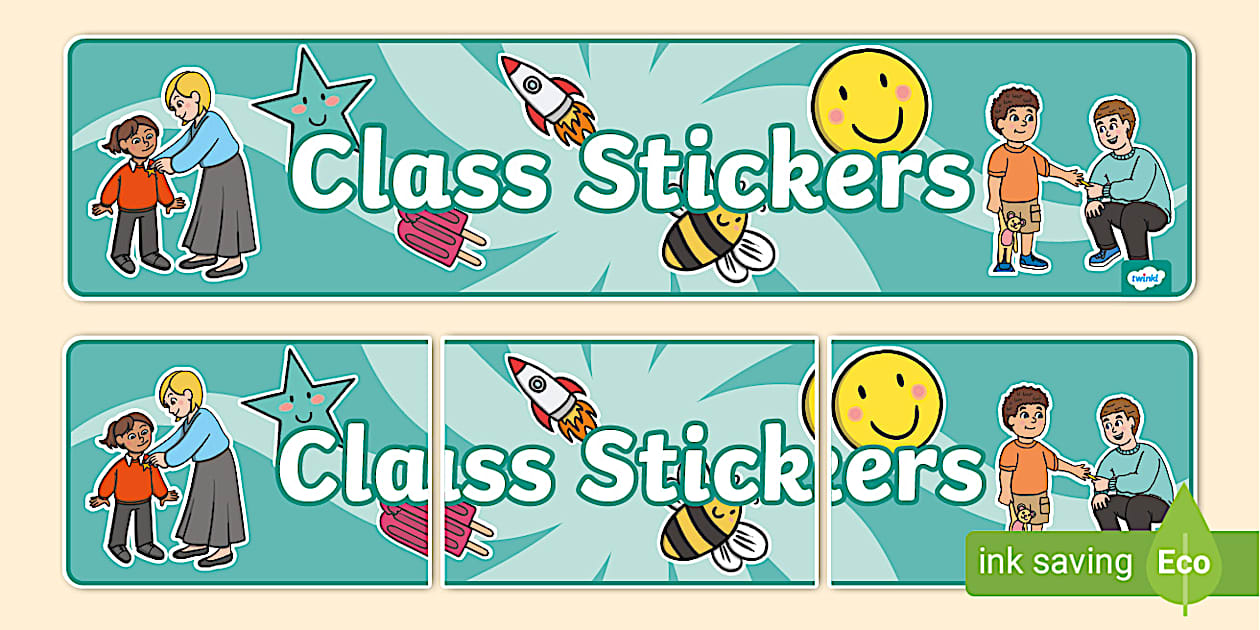Class Stickers Display Banner (teacher made) - Twinkl