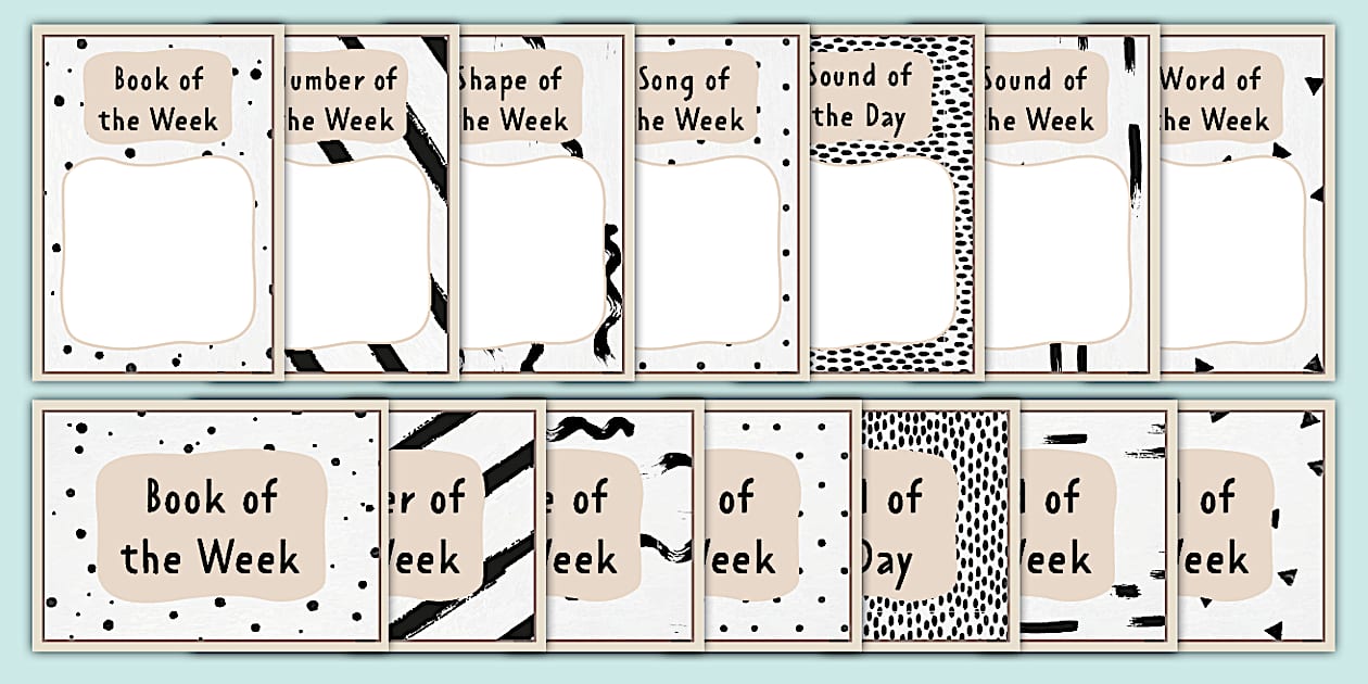 Neutral Tones Classroom Display Posters (teacher made)