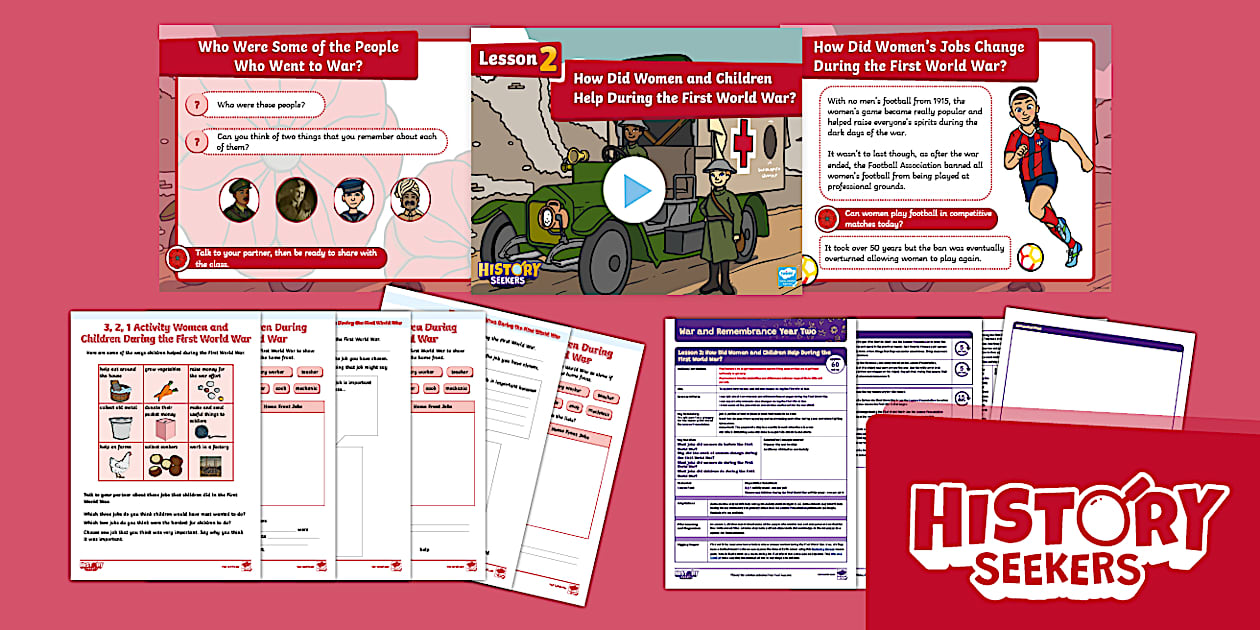 History Seekers: KS1: War and Remembrance Lesson 2 - Twinkl