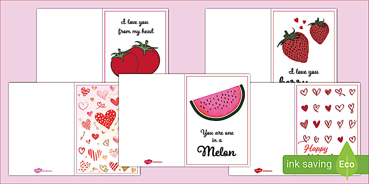 Valentine's Day Pun Cards Pack