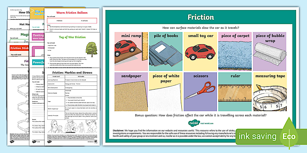 Friction Activities Resource Pack | Forces | Twinkl - Twinkl