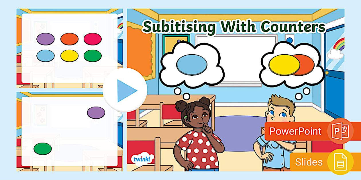 Subitising with Counters PowerPoint - Twinkl