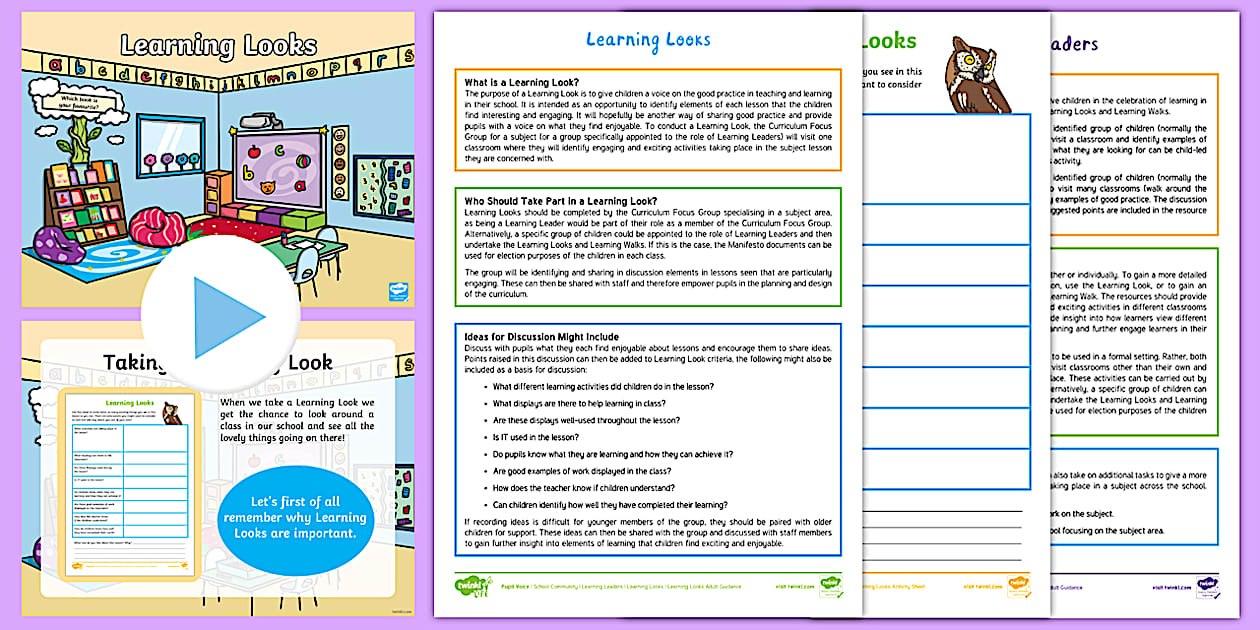 Learning Looks Resource Pack (teacher made) - Twinkl