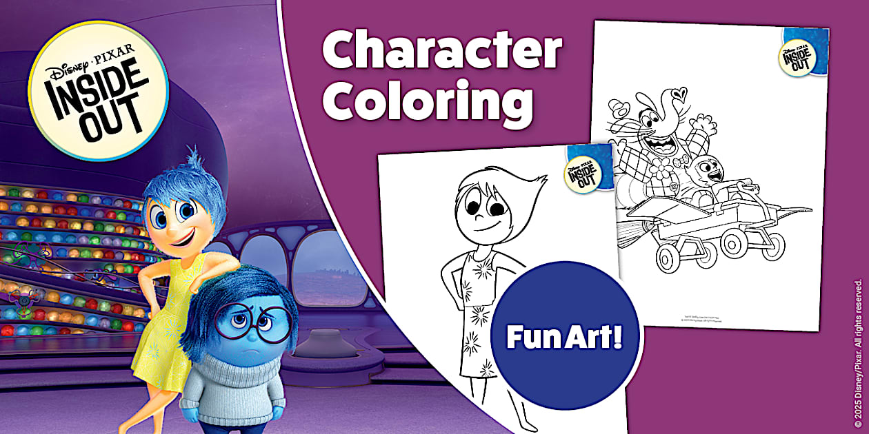 Inside Out: Joy Coloring Page