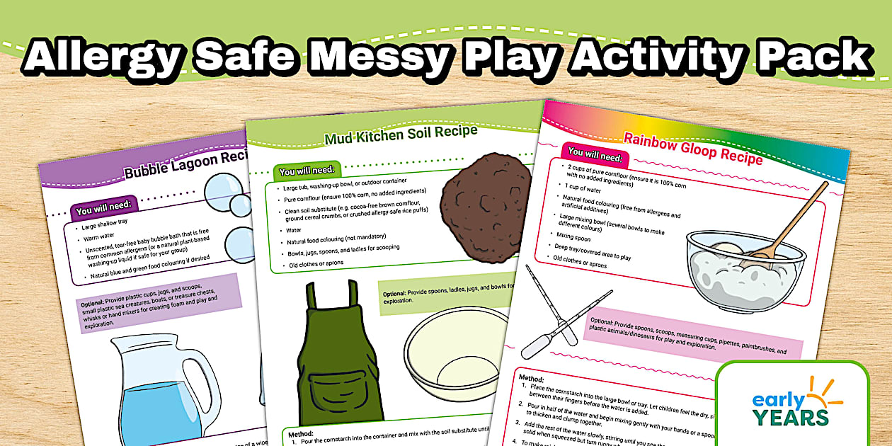 Allergy Safe Messy Play Pack
