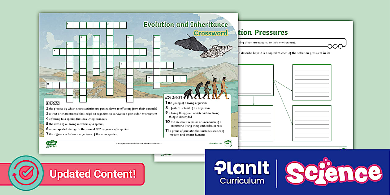 Science: Evolution and Inheritance Year 6 Home Learning Tasks