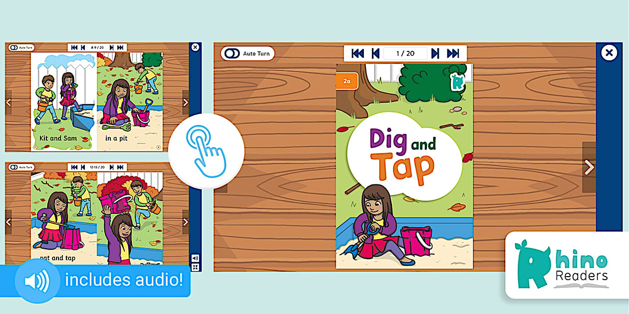 Level 2a Reading Scheme Book: Dig and Tap | Rhino Readers
