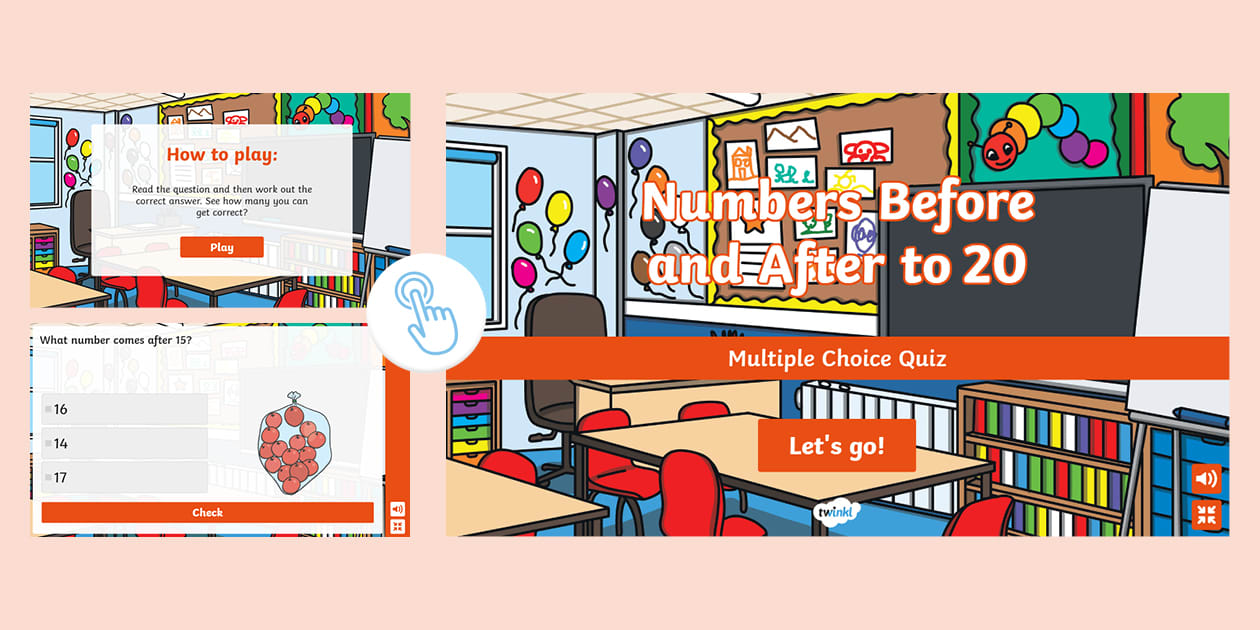 Numbers Before and After to 20 Interactive Game - Twinkl