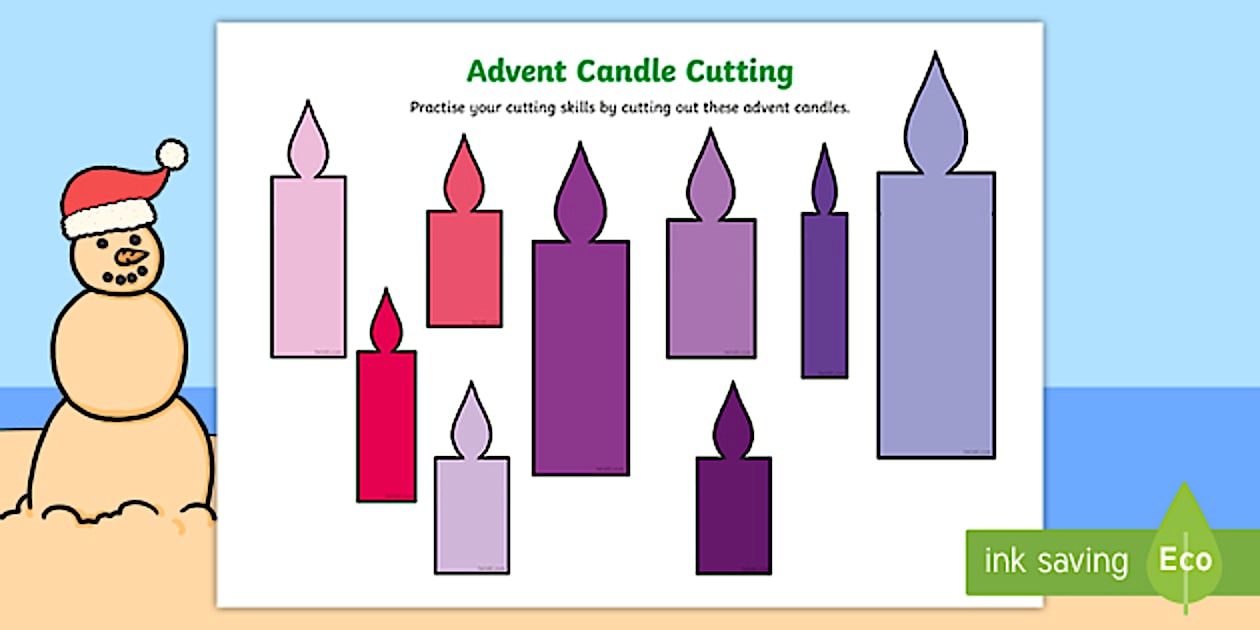 Advent Candle Activity | Scissor Safety | Teaching Resources