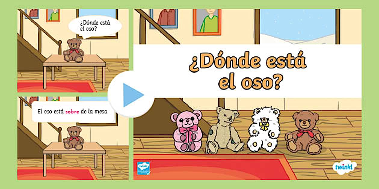 PowerPoint: ¿Dónde está el oso? - Twinkl