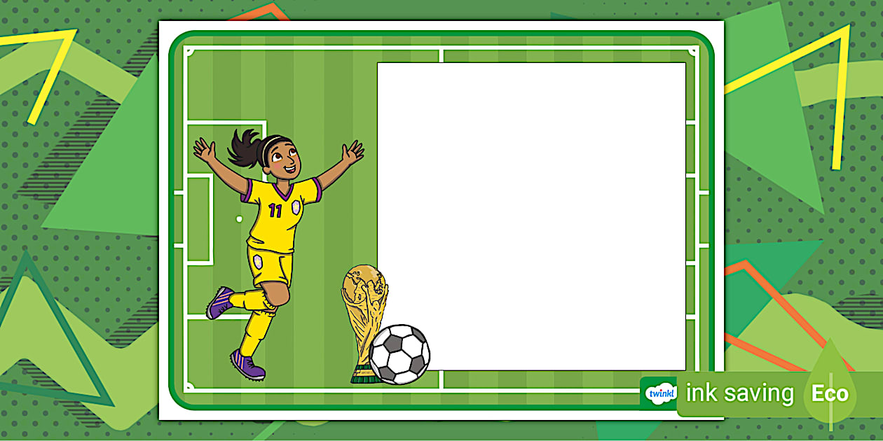 Football Photo Frame (teacher made) - Twinkl