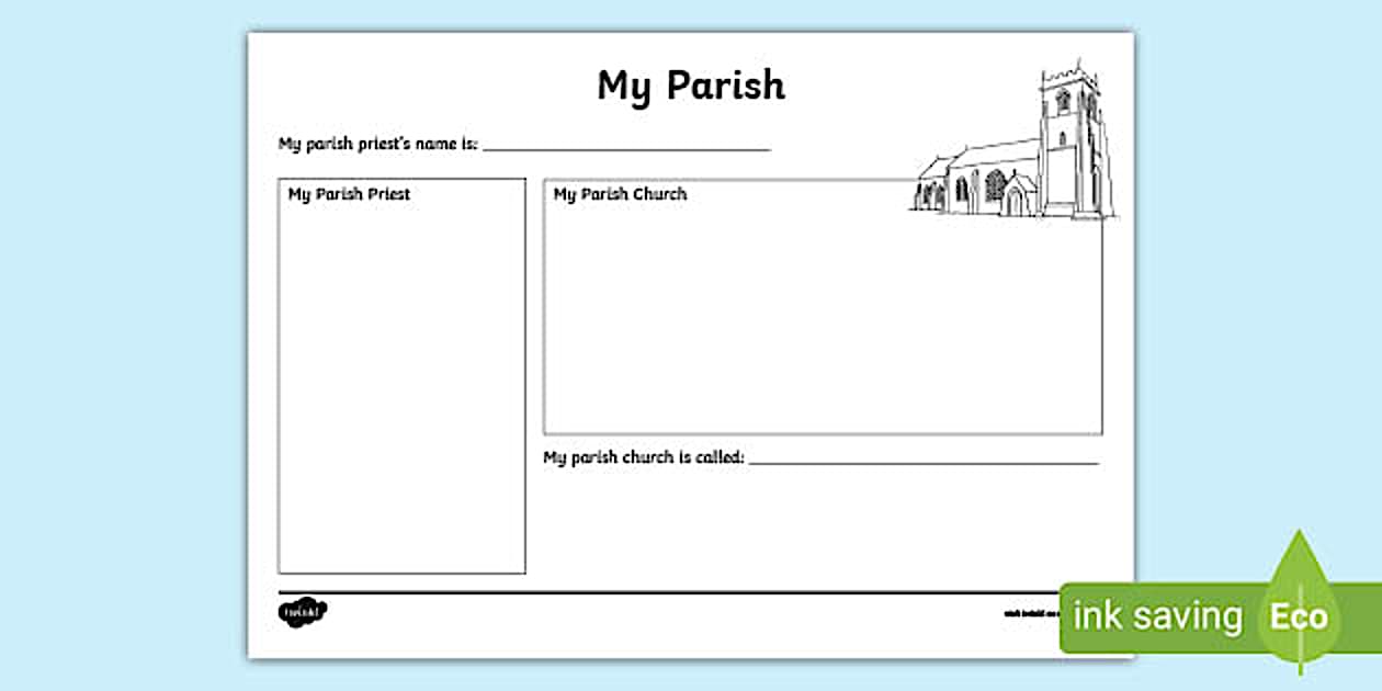 Catholic My Parish Priest Worksheet (teacher made) - Twinkl