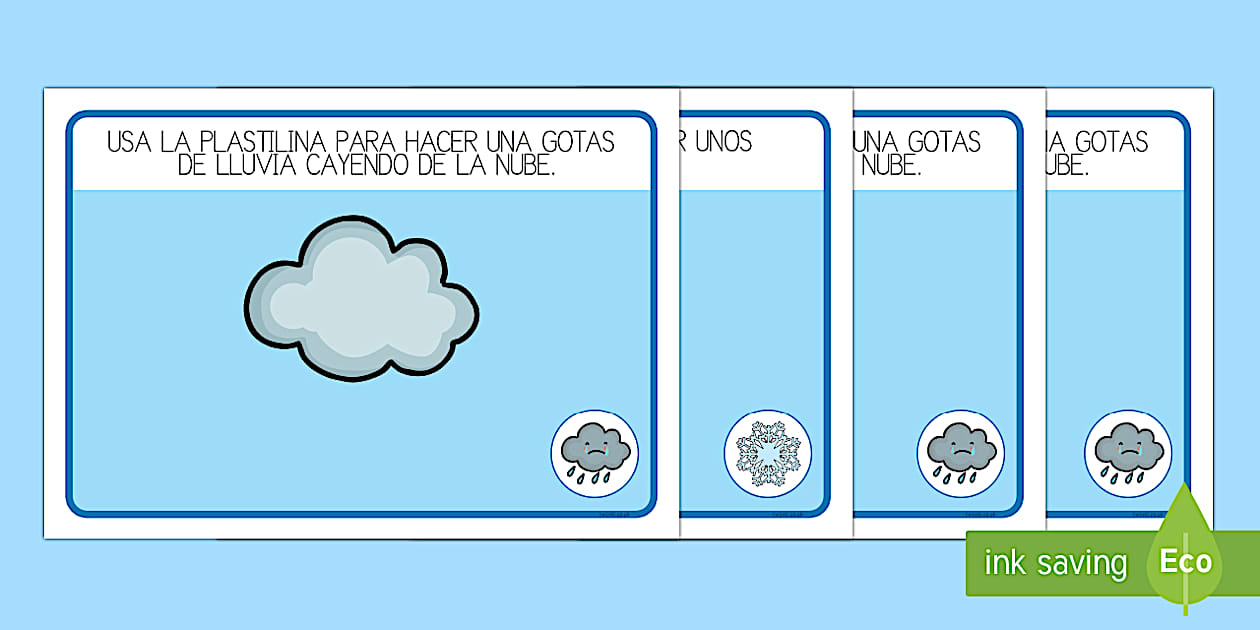 Editable Tapiz de plastilina: El tiempo y las estaciones del año