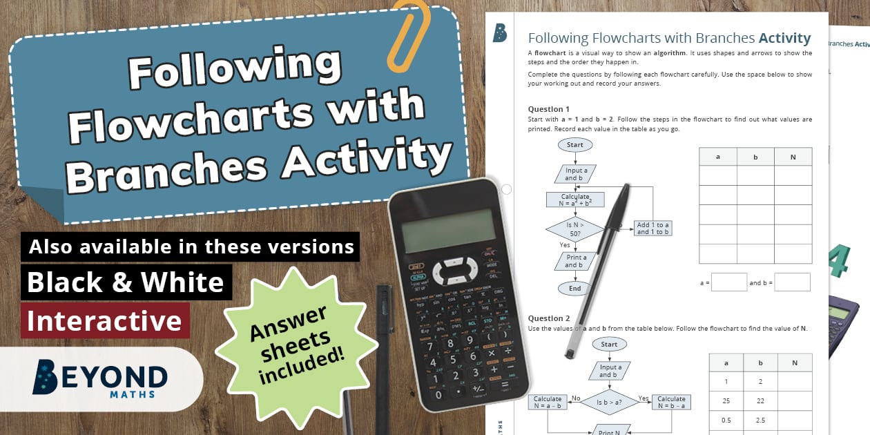 Following Flowcharts with Branches Activity