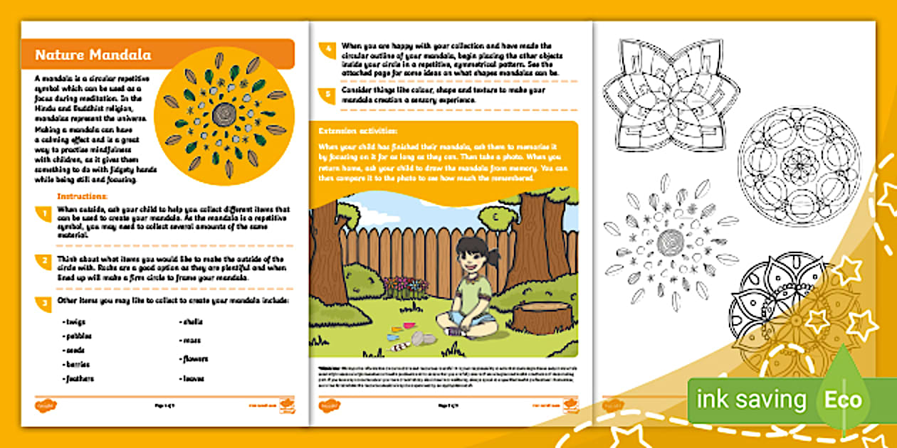 Nature Mandala (teacher made) - Twinkl