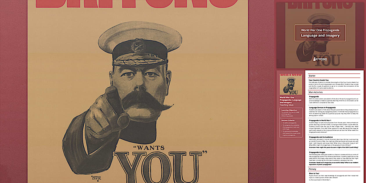 WW1 Propaganda Posters Australia Pack - Beyond English