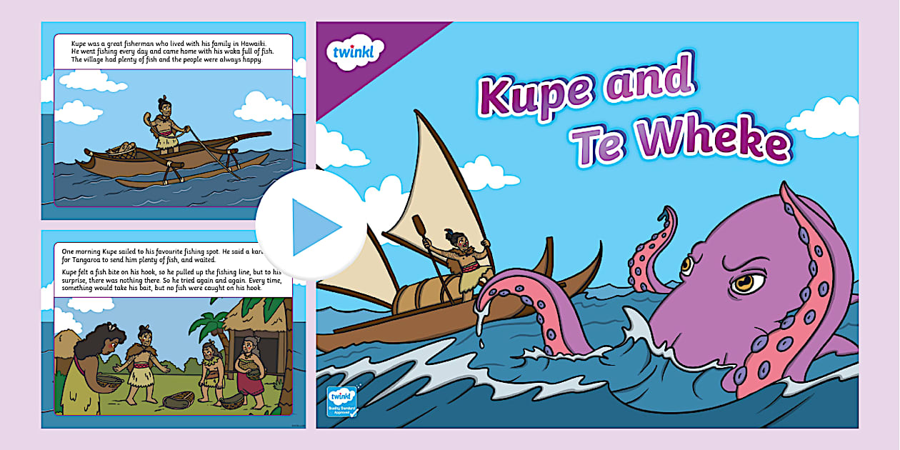 Kupe and Te Wheke PowerPoint Story (teacher made) - Twinkl