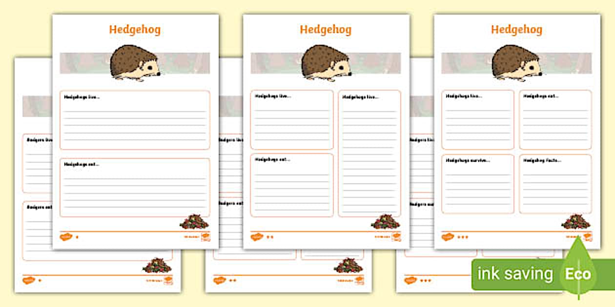 Woodland Animals Differentiated Fact File Worksheets - Twinkl