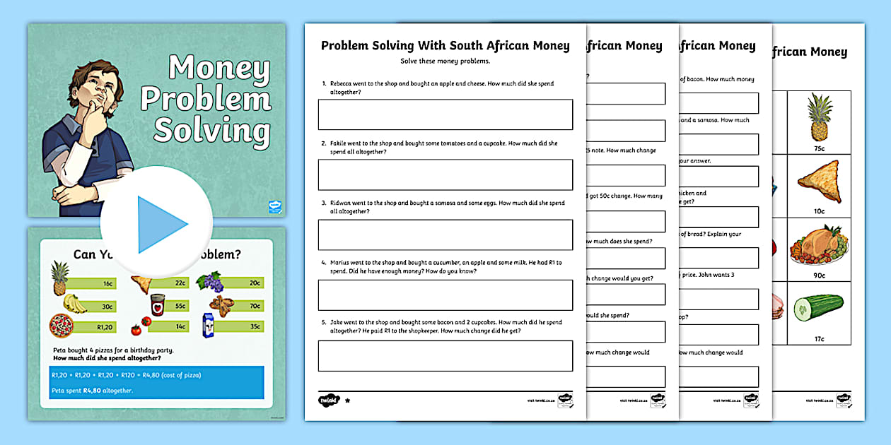 Problem Solving With South African Money PowerPoint Pack