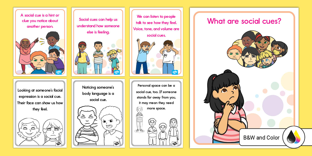 Examples of Social Cues | Kindergarten Resource | Twinkl USA