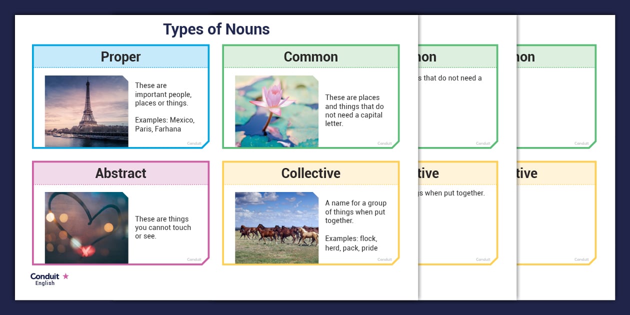 Types of Nouns Differentiated Template (teacher made)