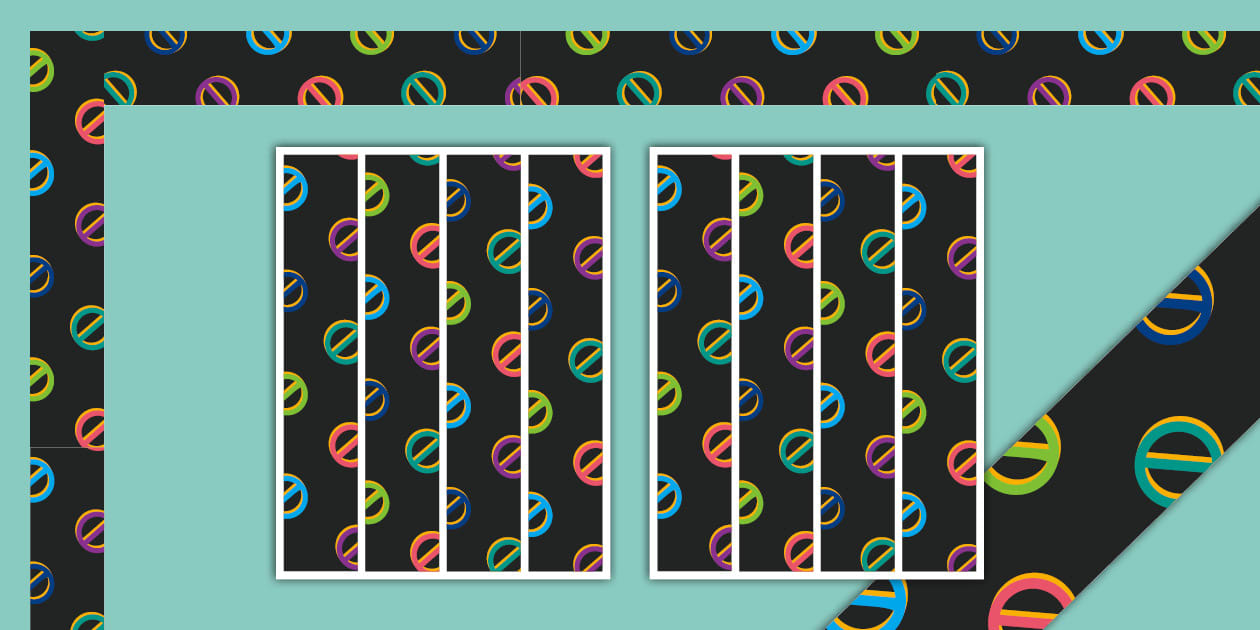 Drug-Free Bulletin Board Borders