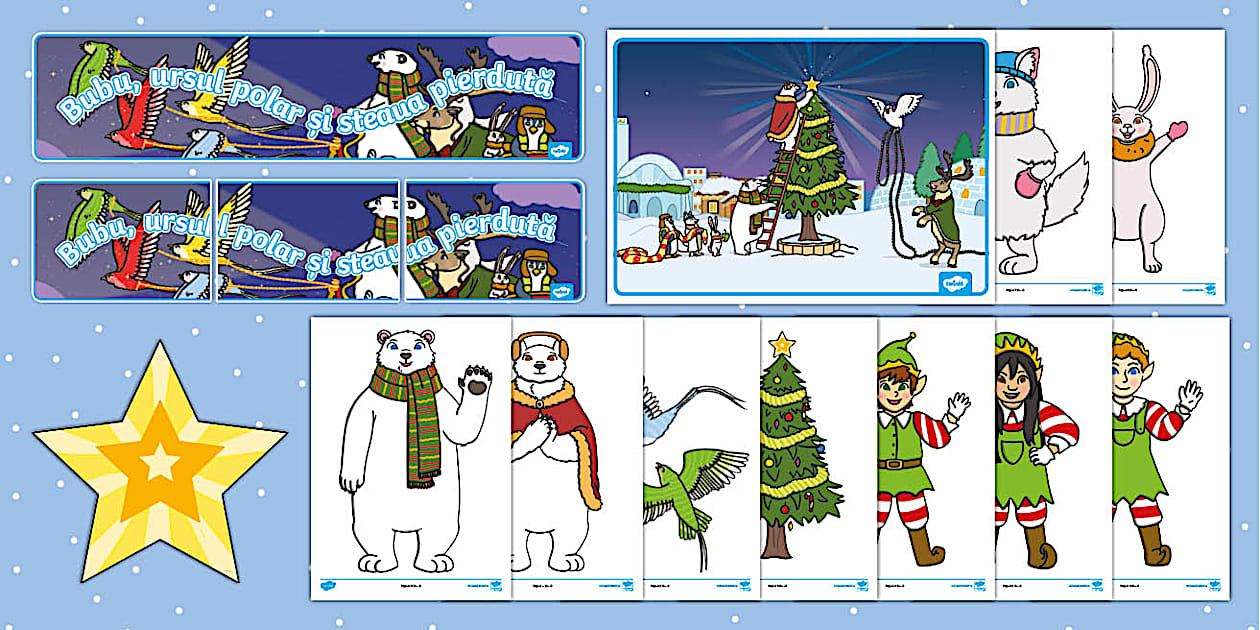 Decor pentru serbare de Crăciun – Pachet cu resurse