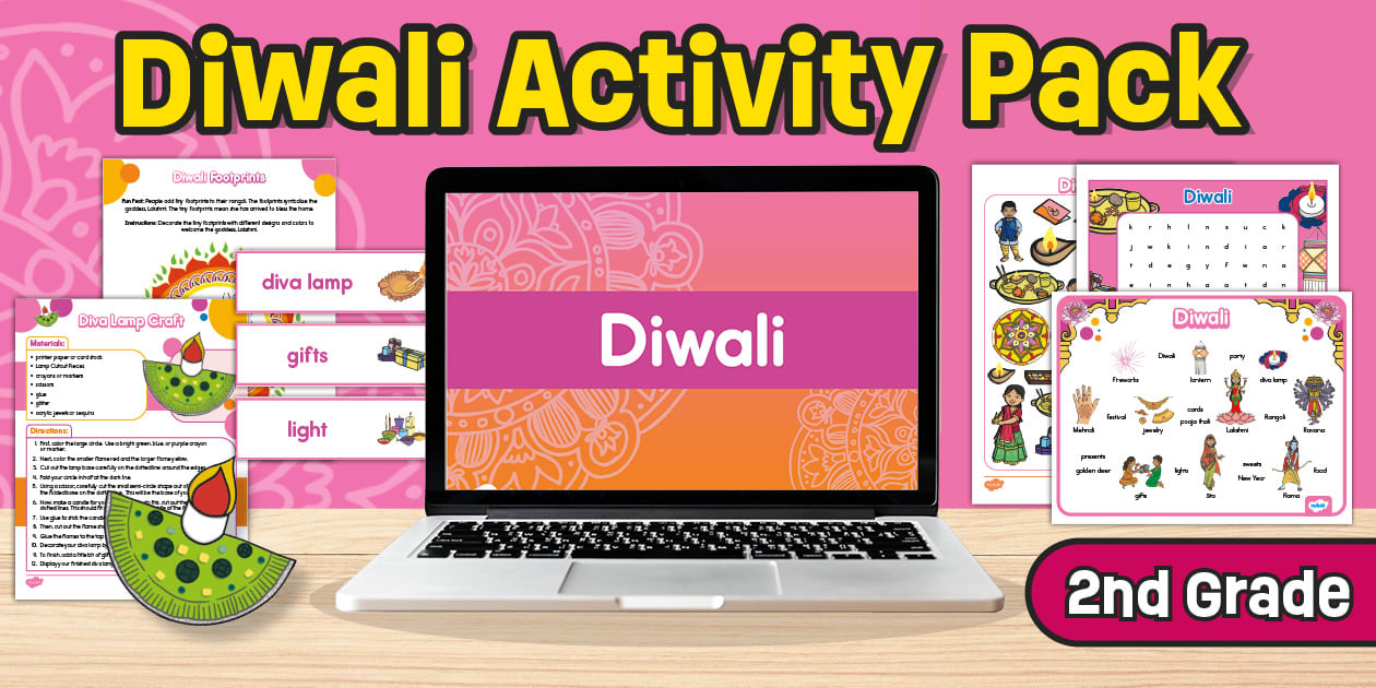 Second Grade Diwali Activity Pack