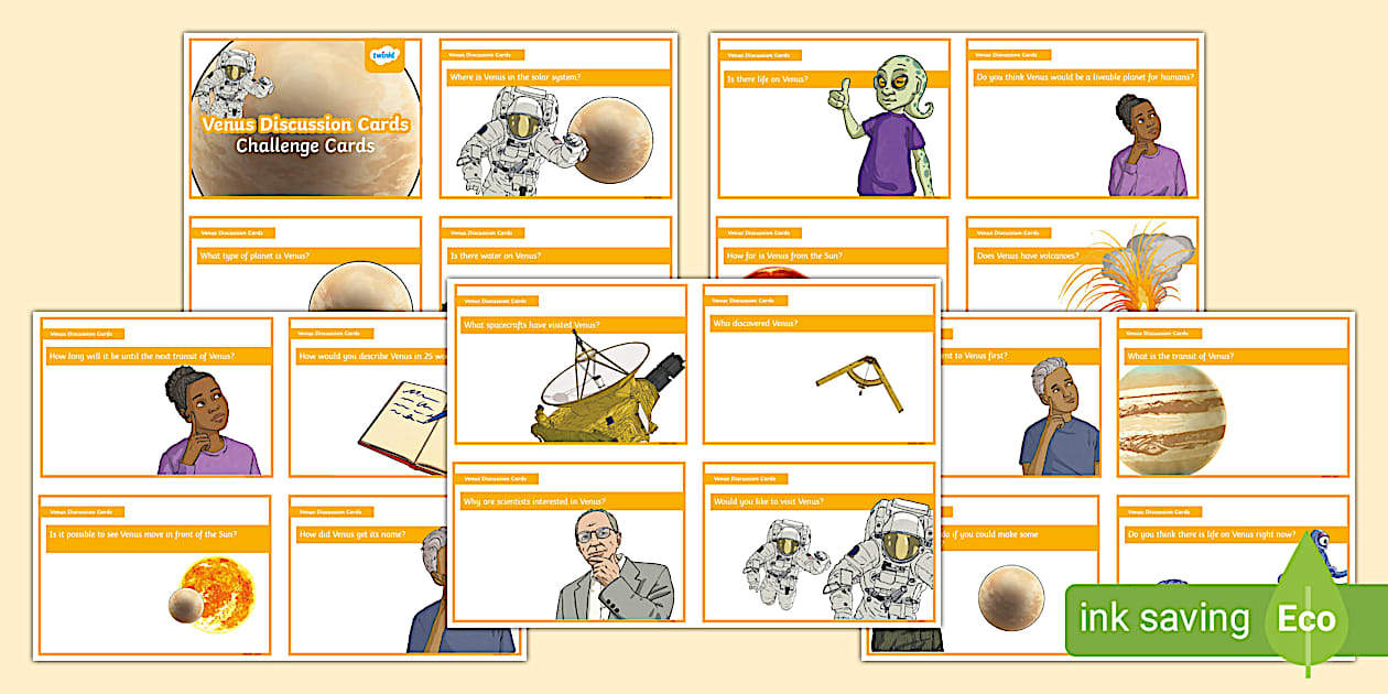 Venus Discussion Cards (Teacher-Made) - Twinkl
