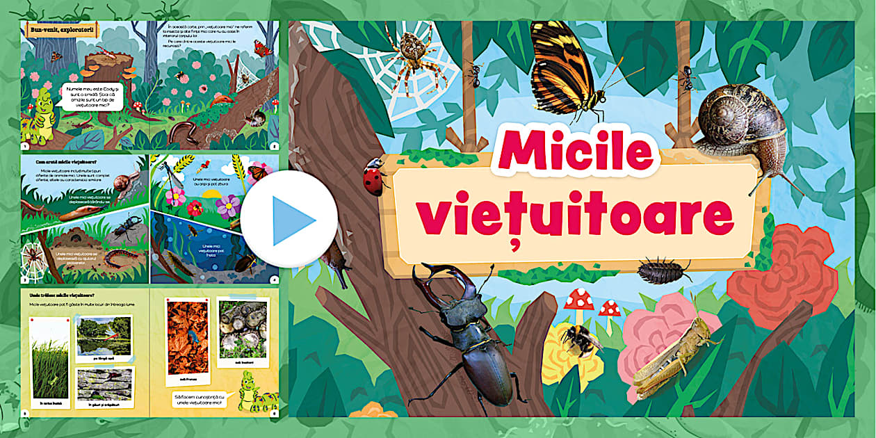 Micile viețuitoare – PowerPoint Originals Explorers