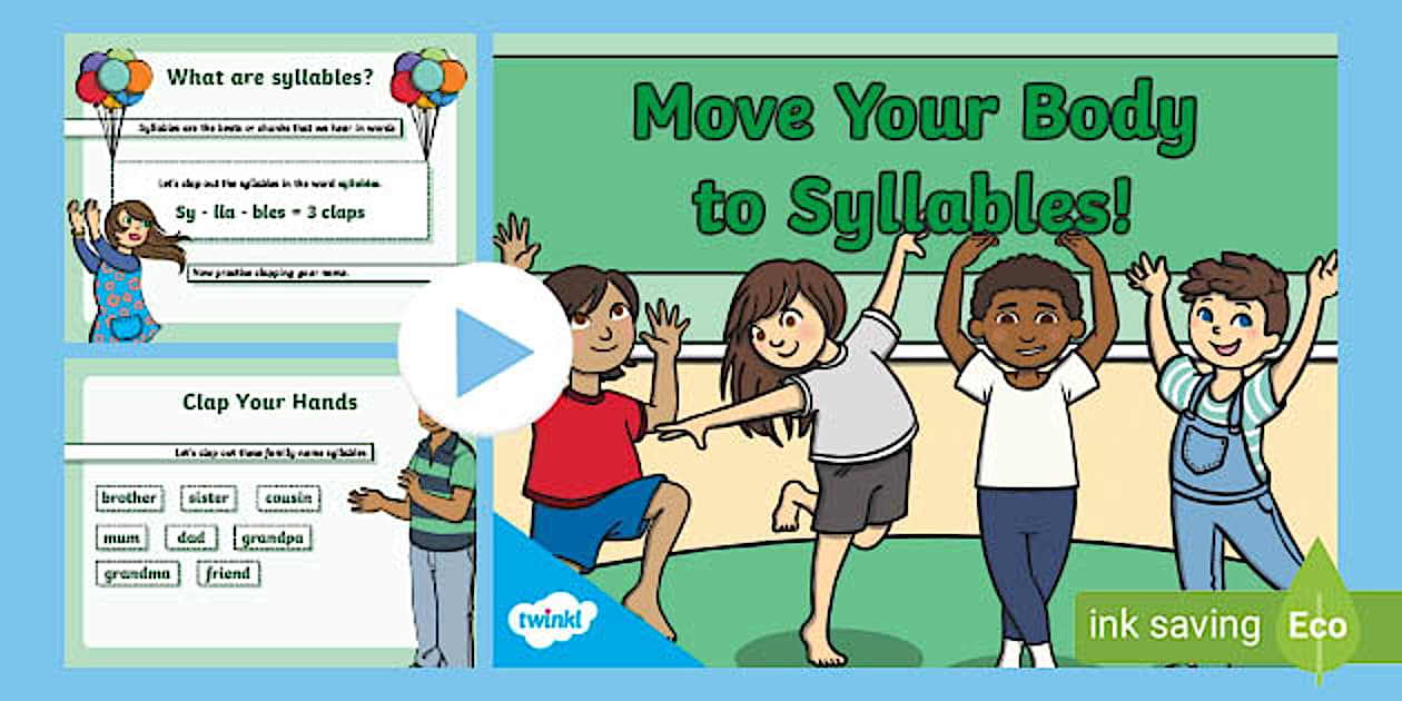 Move Your Body to Syllables PowerPoint (Teacher-Made)