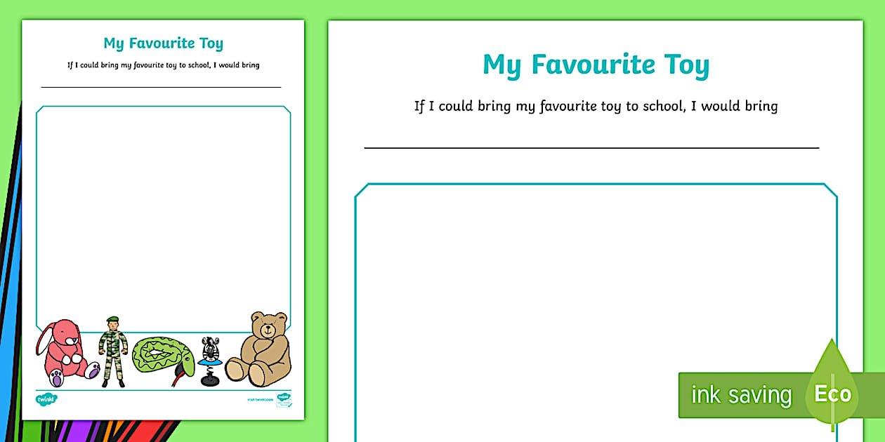 EYFS My Favourite Toy Worksheet / Worksheet (teacher made)
