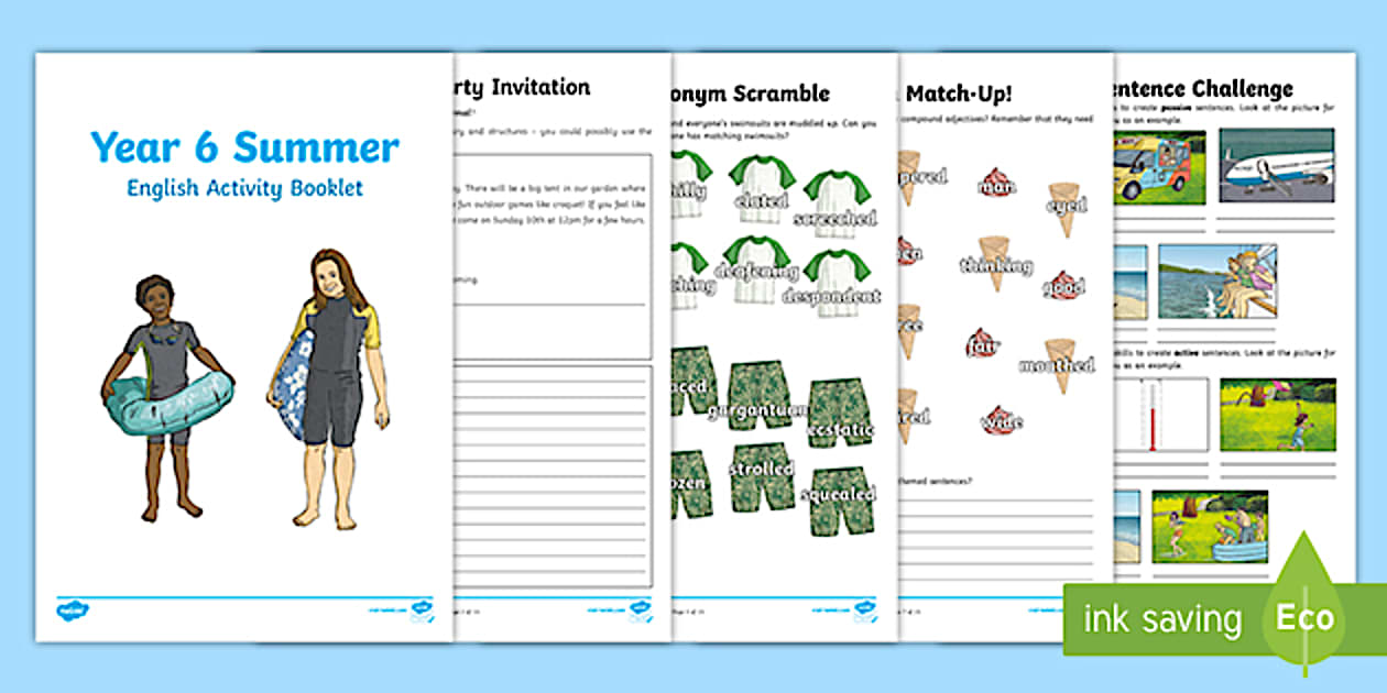 Fantastic Year 6 Summer Activity Booklet (teacher made)