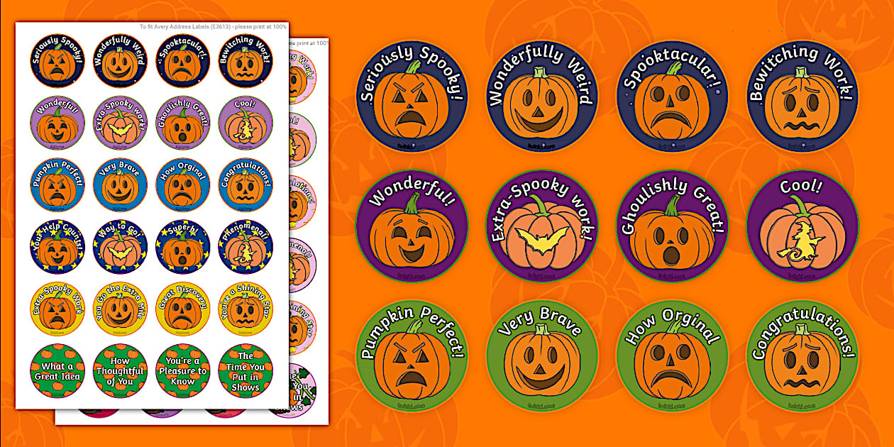 Autumn Pumpkin - Reward Stickers (teacher made) - Twinkl