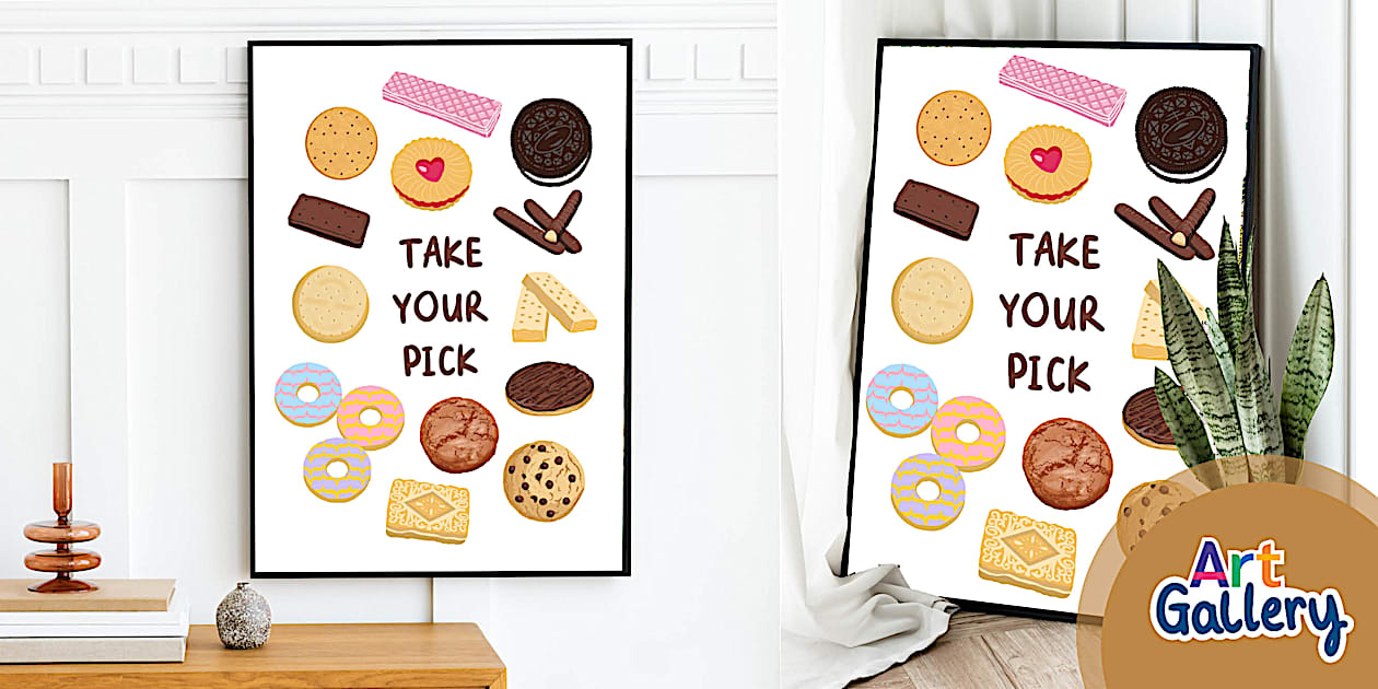 Take Your Pick Biscuits Print | Twinkl Art Gallery - Twinkl