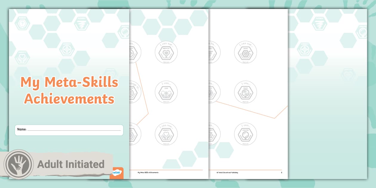 Meta-Skills Play Stickers Collection Card (teacher made)