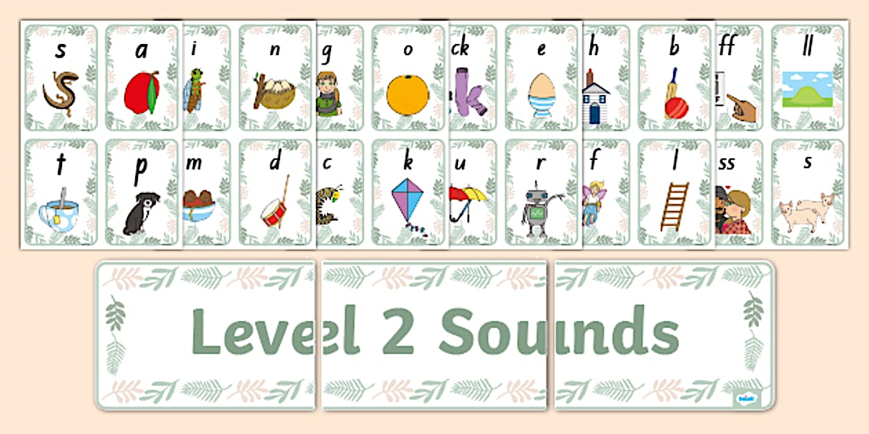 Botanical-Themed Level 2 Sounds Display Pack (Teacher-Made)