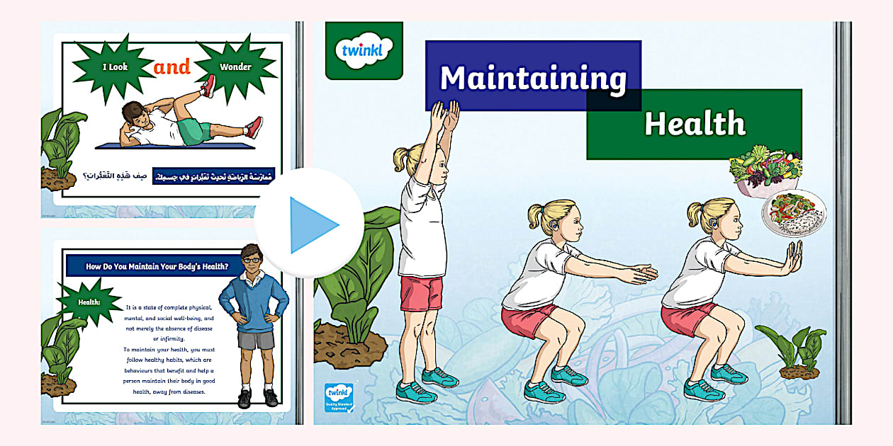 Maintaining Health PowerPoint (teacher made) - Twinkl