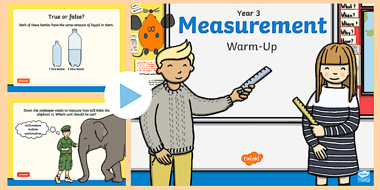 Year 3 Measurement Warm-Up PowerPoint (teacher made)