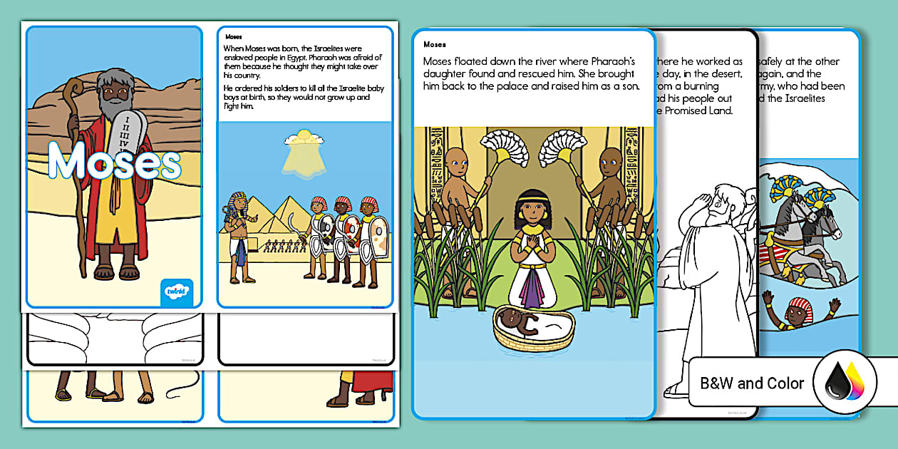 Moses Sequencing Activity (teacher made) - Twinkl