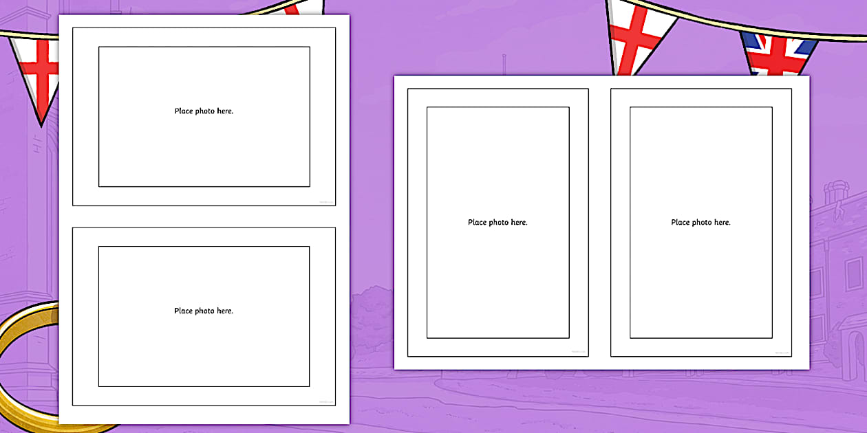 Photo Frame Worksheets (teacher made) - Twinkl