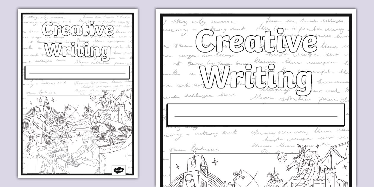 Creative Writing Book Cover (Teacher-Made) - Twinkl