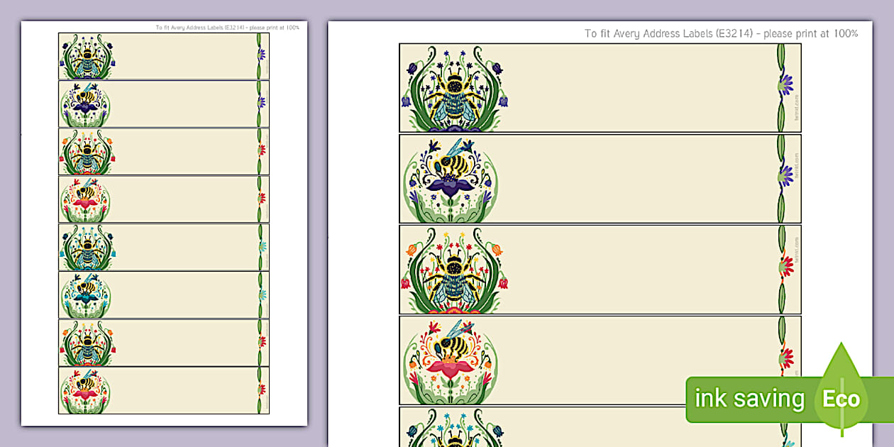 Bee Themed Editable Tray Labels - Twinkl