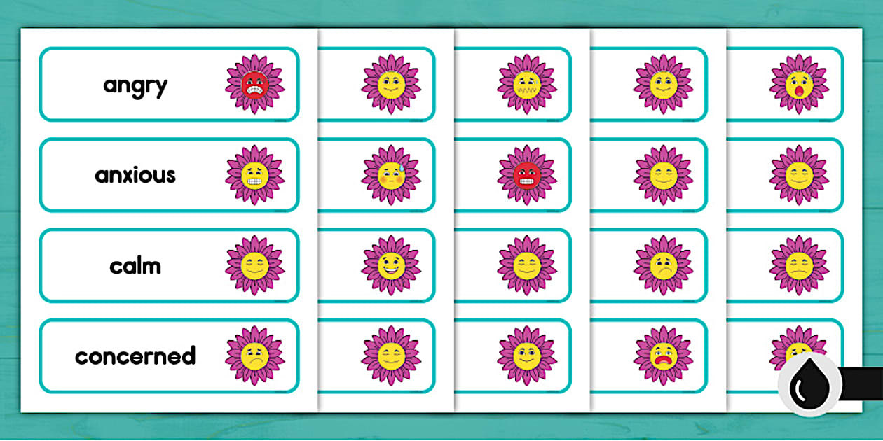 Emotions and Feelings Word Cards (teacher made) - Twinkl
