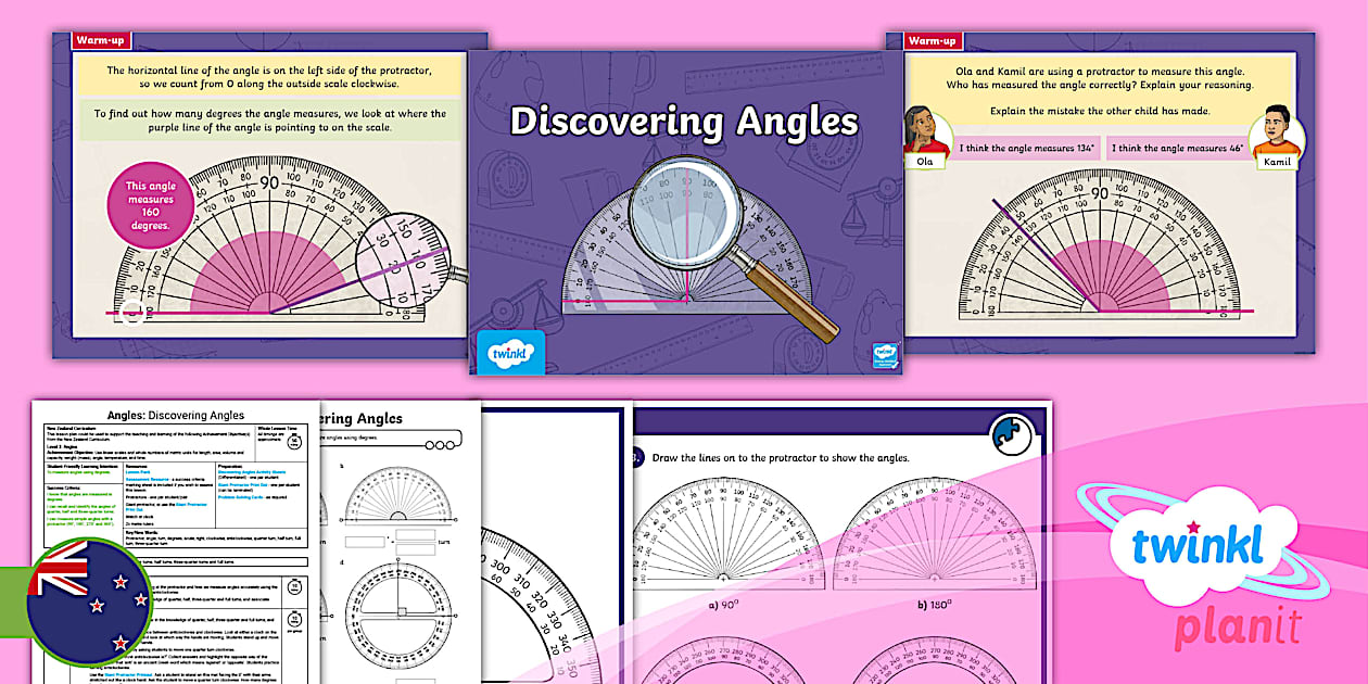 Level 3 Angles: Measure Angles Using Degrees Lesson 1
