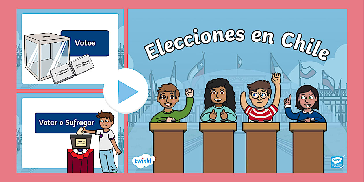 PPT Vocabulario Imágenes Elecciones en Chile - Twinkl