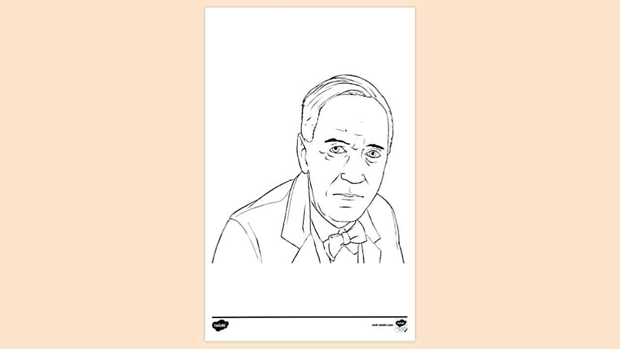 Alexander Fleming Colouring Sheet - Twinkl Resources